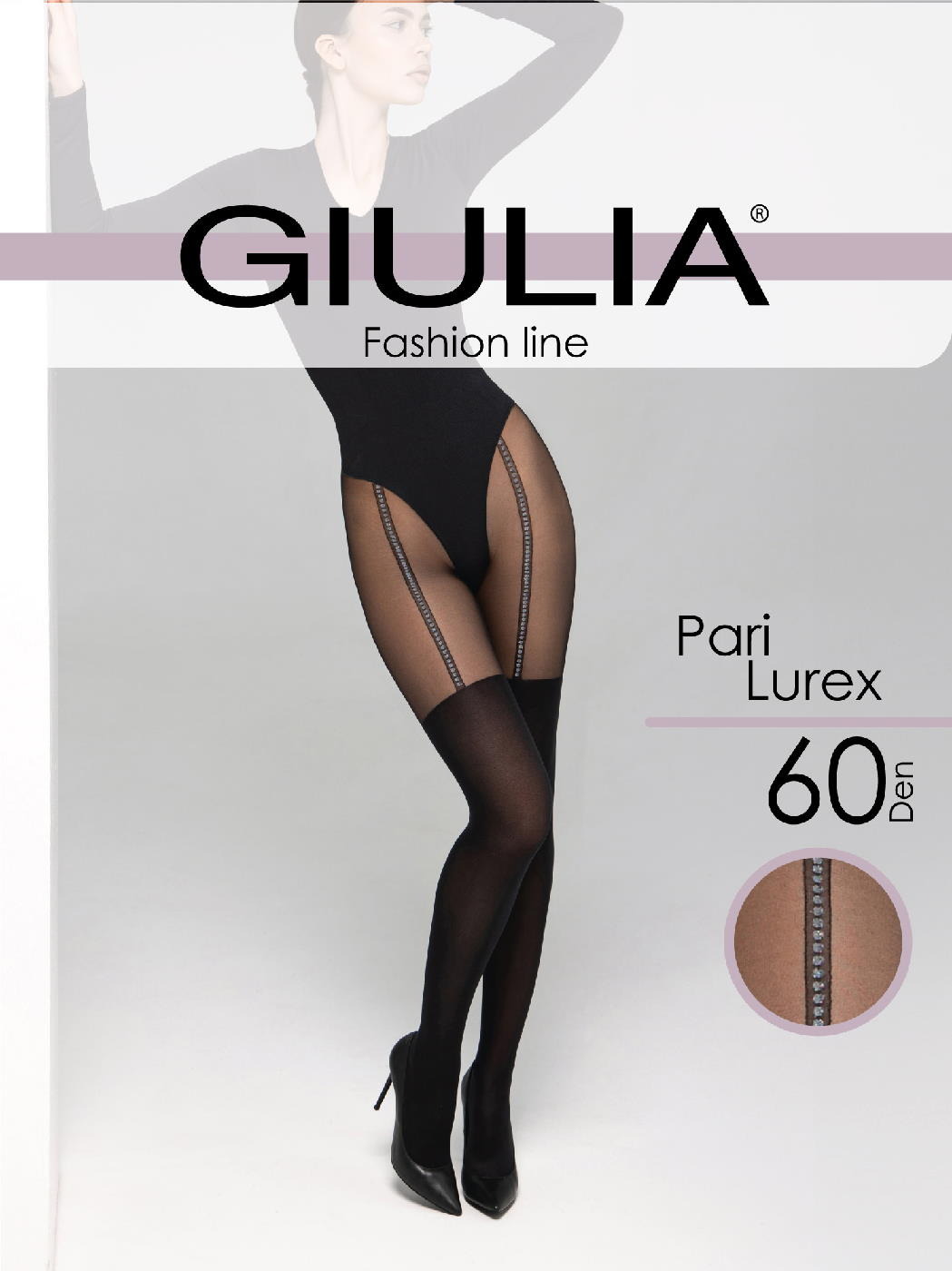 Giulia Pari Lurex 60(4) Fashion Tights (Hoseiree.com)