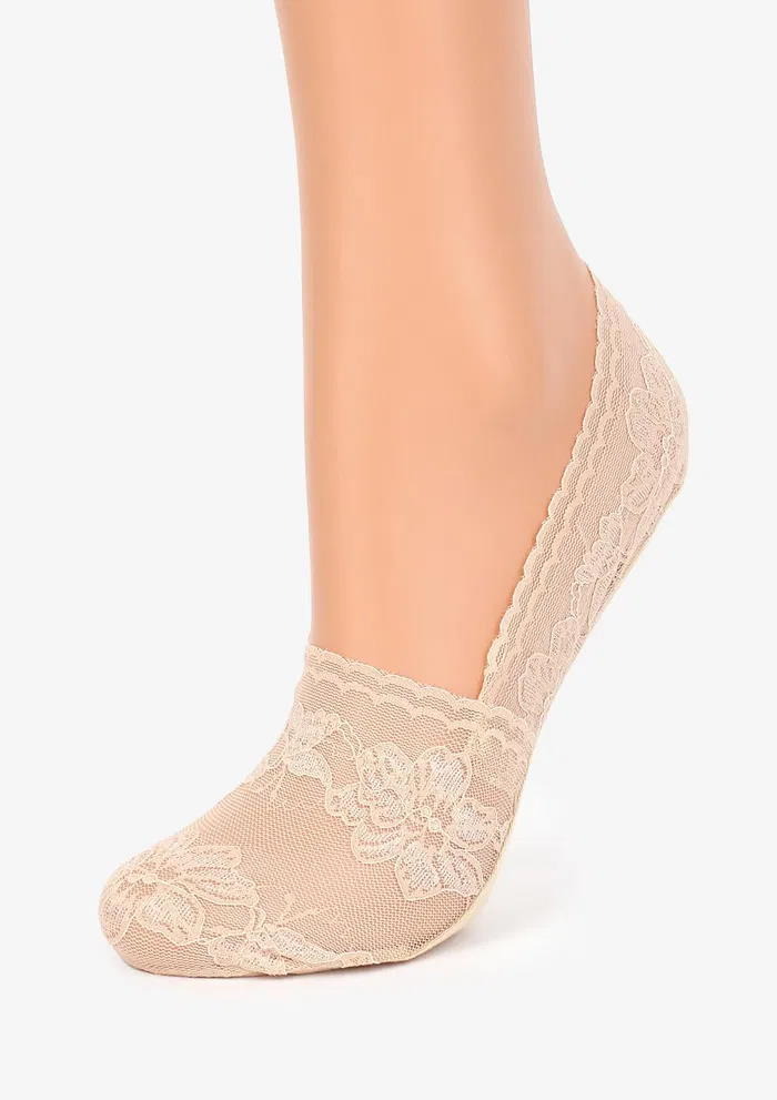 Marilyn Z32 Women's Elastic Lace Footies (Hoseiree.com)